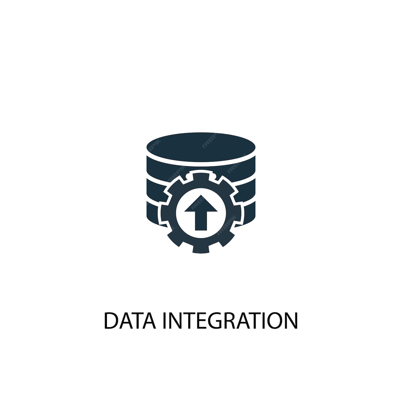 Premium Vector | Data integration icon. simple element illustration ...