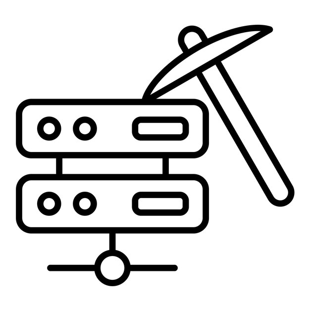 Premium Vector | Data mining line illustration Premium Vector | Data mining line illustration