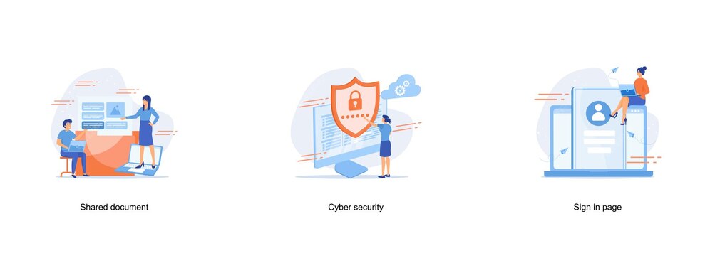 Premium Vector | Data processing, message sending, the concept of protecting computer data for a ...