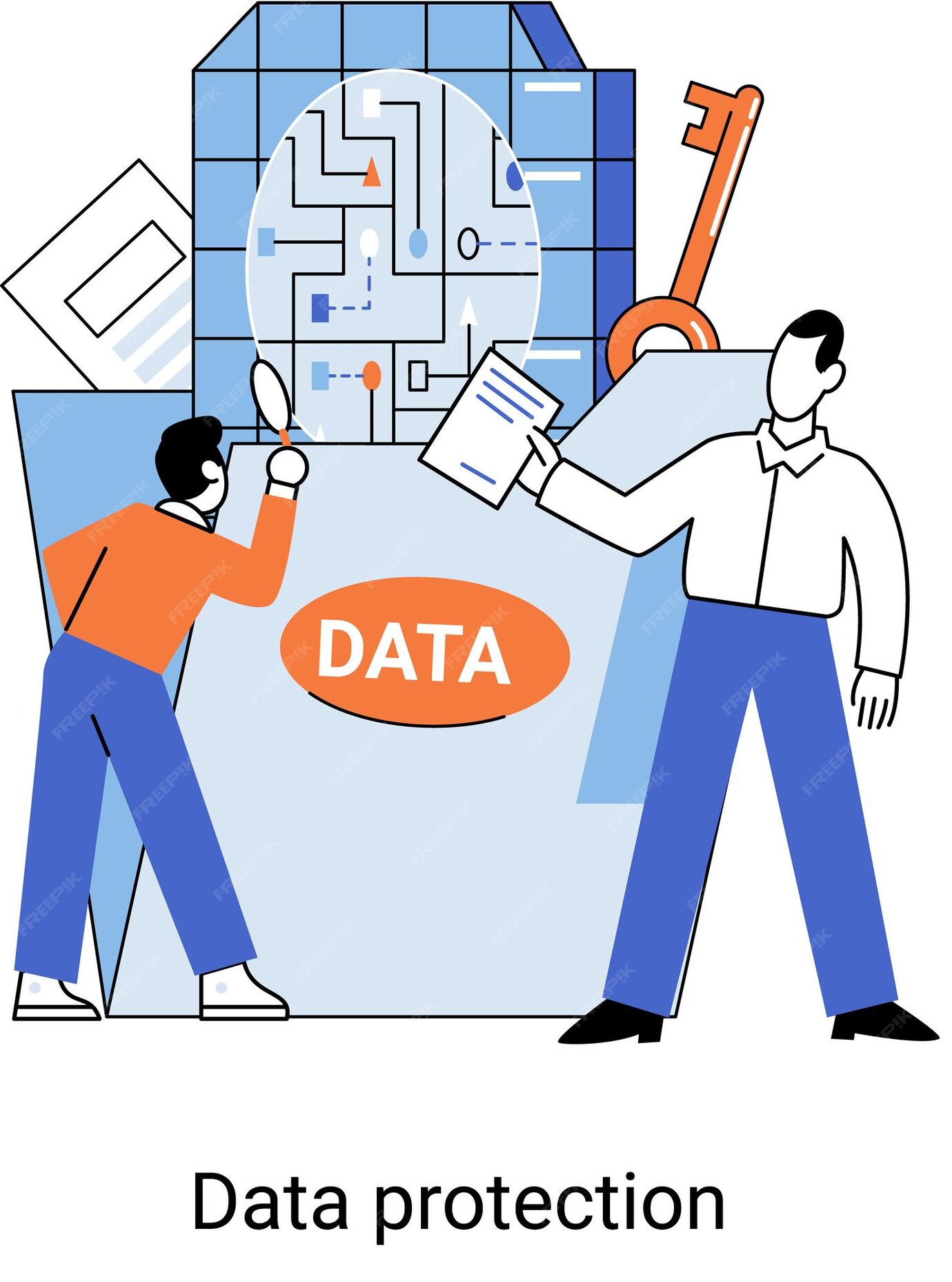 Premium Vector Data Protection Metaphor Privacy Information Security