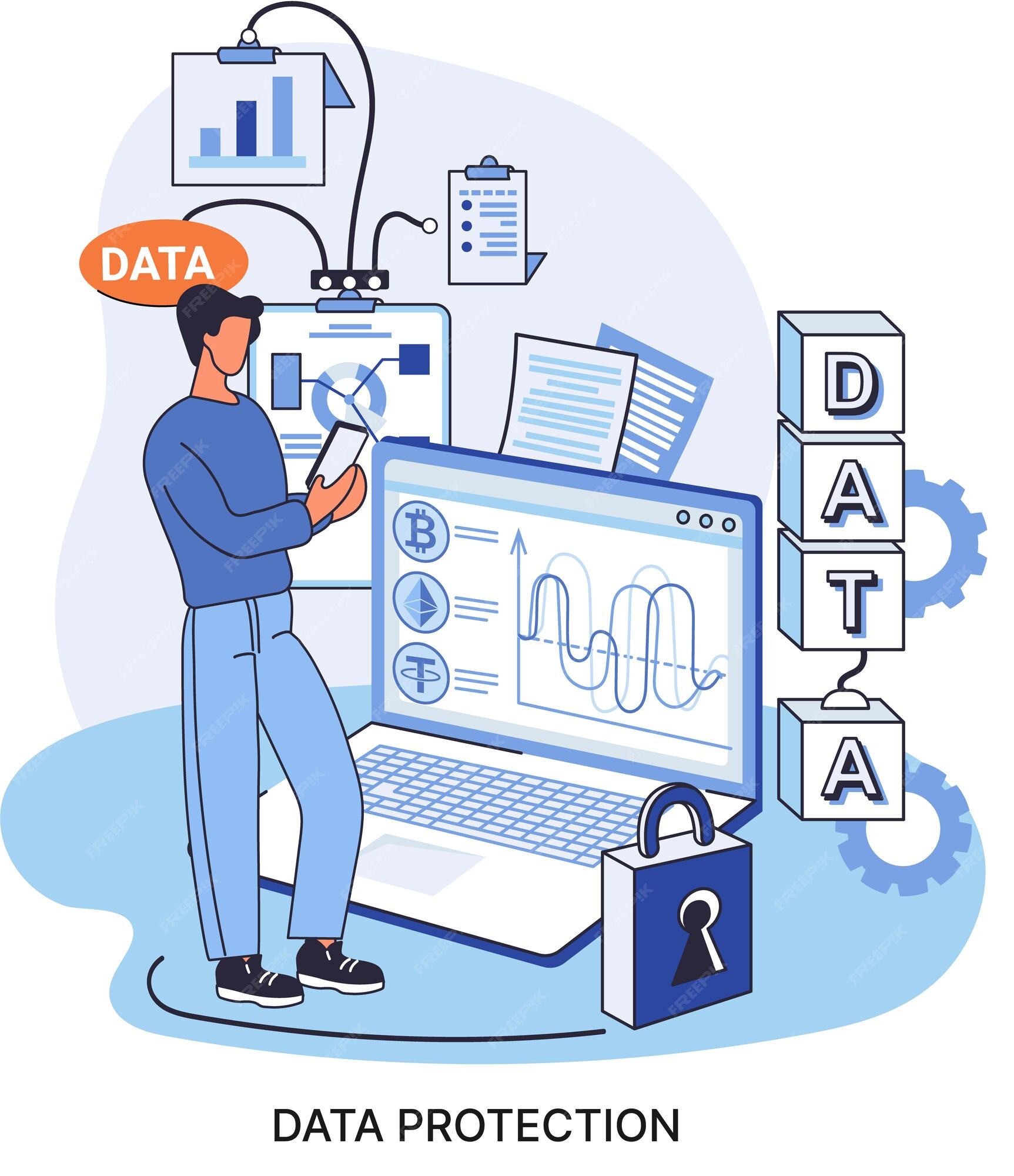 Premium Vector Data Protection Metaphor Privacy Information Security