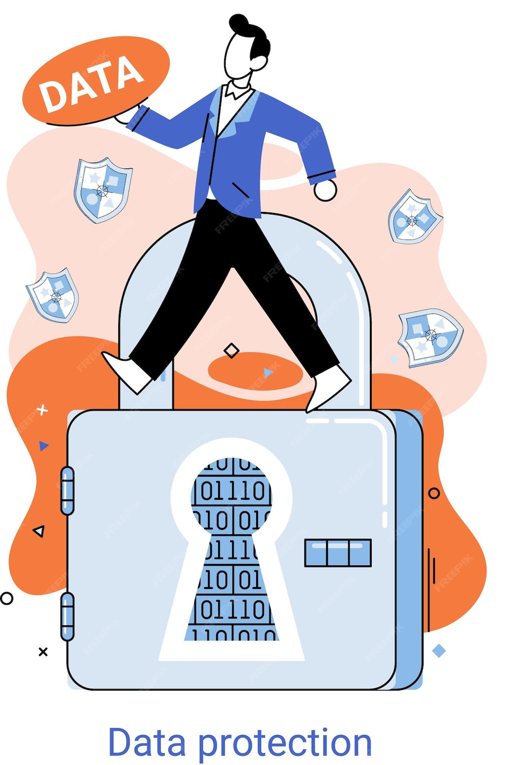 Premium Vector Data Protection Privacy Internet Security Secure Data Management Protect Data