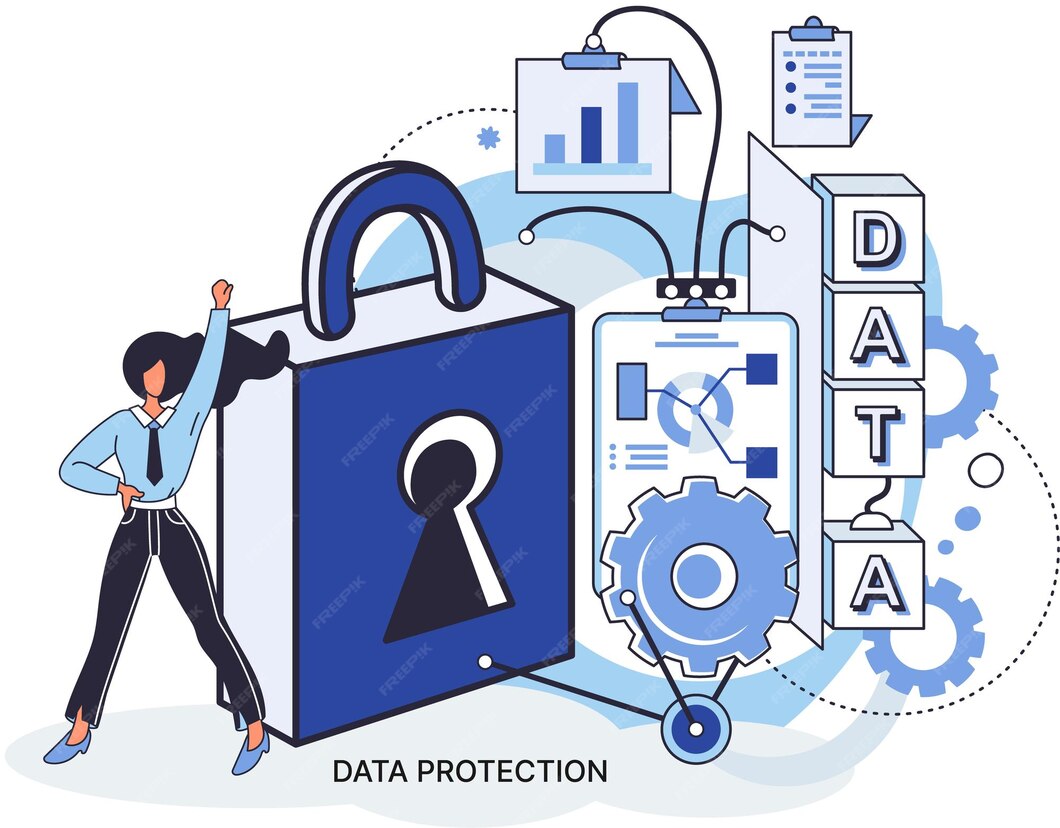 Premium Vector Data Protection Privacy Internet Security Secure Data Management Protect Data