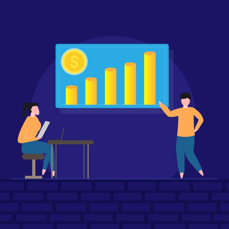 Premium Vector Data Scientist With Big Database Data Science And Management Data