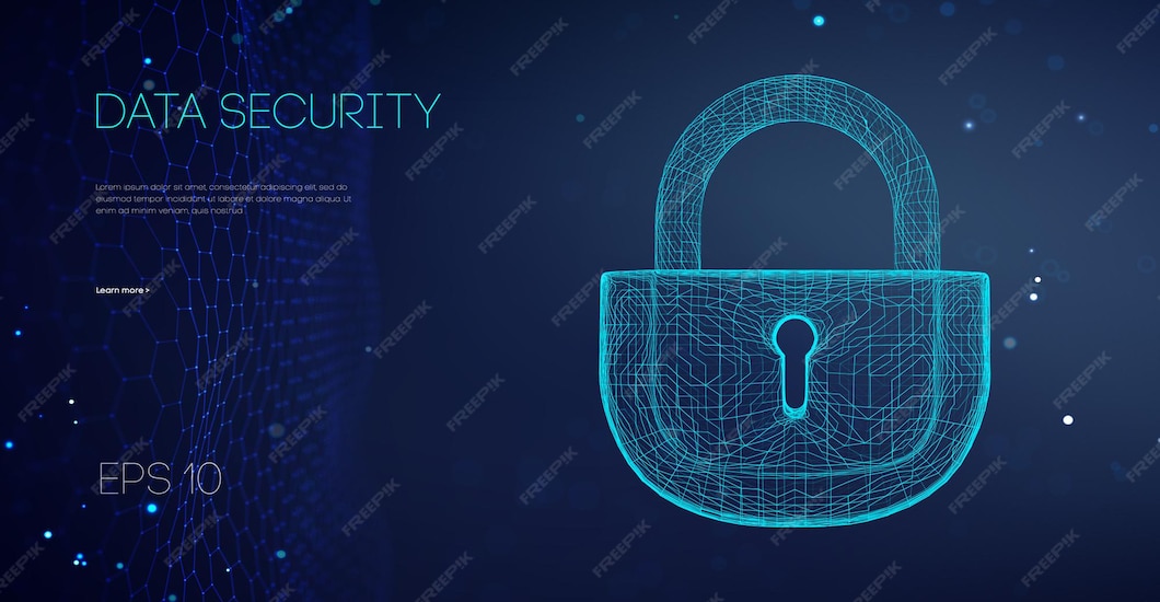 Premium Vector | Data security binary lock. security cloud data attack. encryption code computer ...