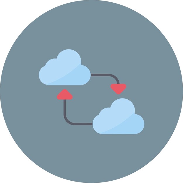 Premium Vector | Data Synchronization Flat Illustration Premium Vector | Data Synchronization Flat Illustration