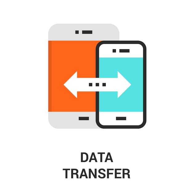 Premium Vector | Data transfer icon Premium Vector | Data transfer icon