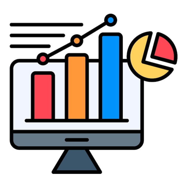 Premium Vector | Data Visualization Flat Illustration Premium Vector | Data Visualization Flat Illustration