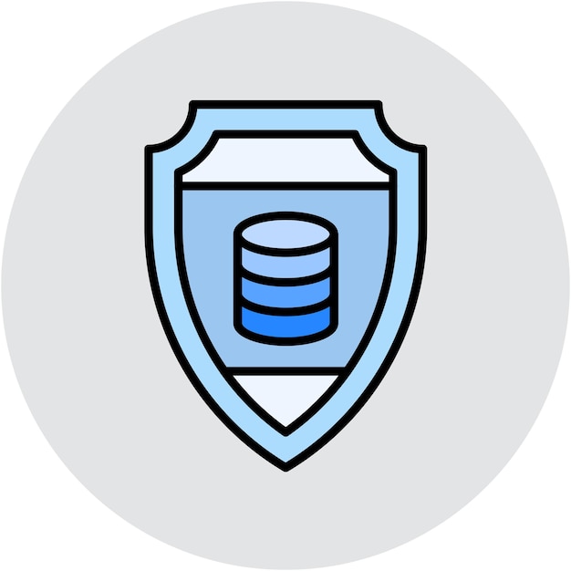 Premium Vector Database Security Vector Illustration Style