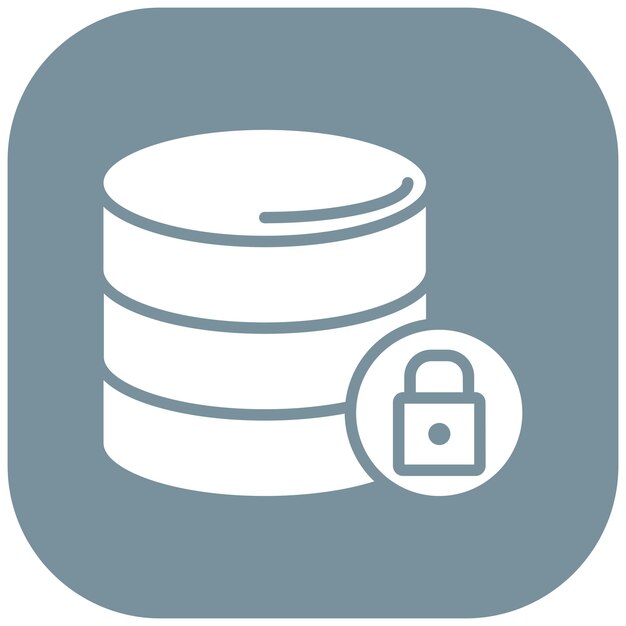 Premium Vector Database Security Vector Illustration Style