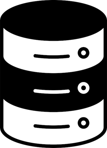 Premium Vector | Database solid glyph vector illustration Premium Vector | Database solid glyph vector illustration