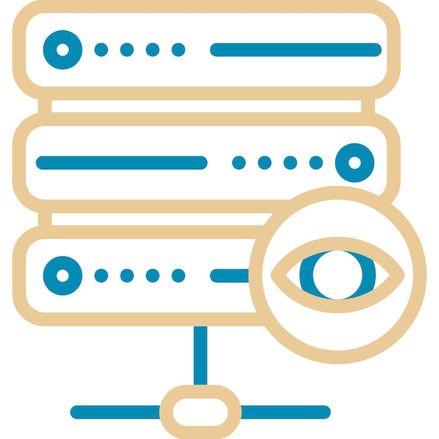 Premium Vector | Database Vision Vector Illustration Premium Vector | Database Vision Vector Illustration