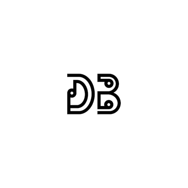 Premium Vector Db Monogram Logo Design Letter Text Name Symbol