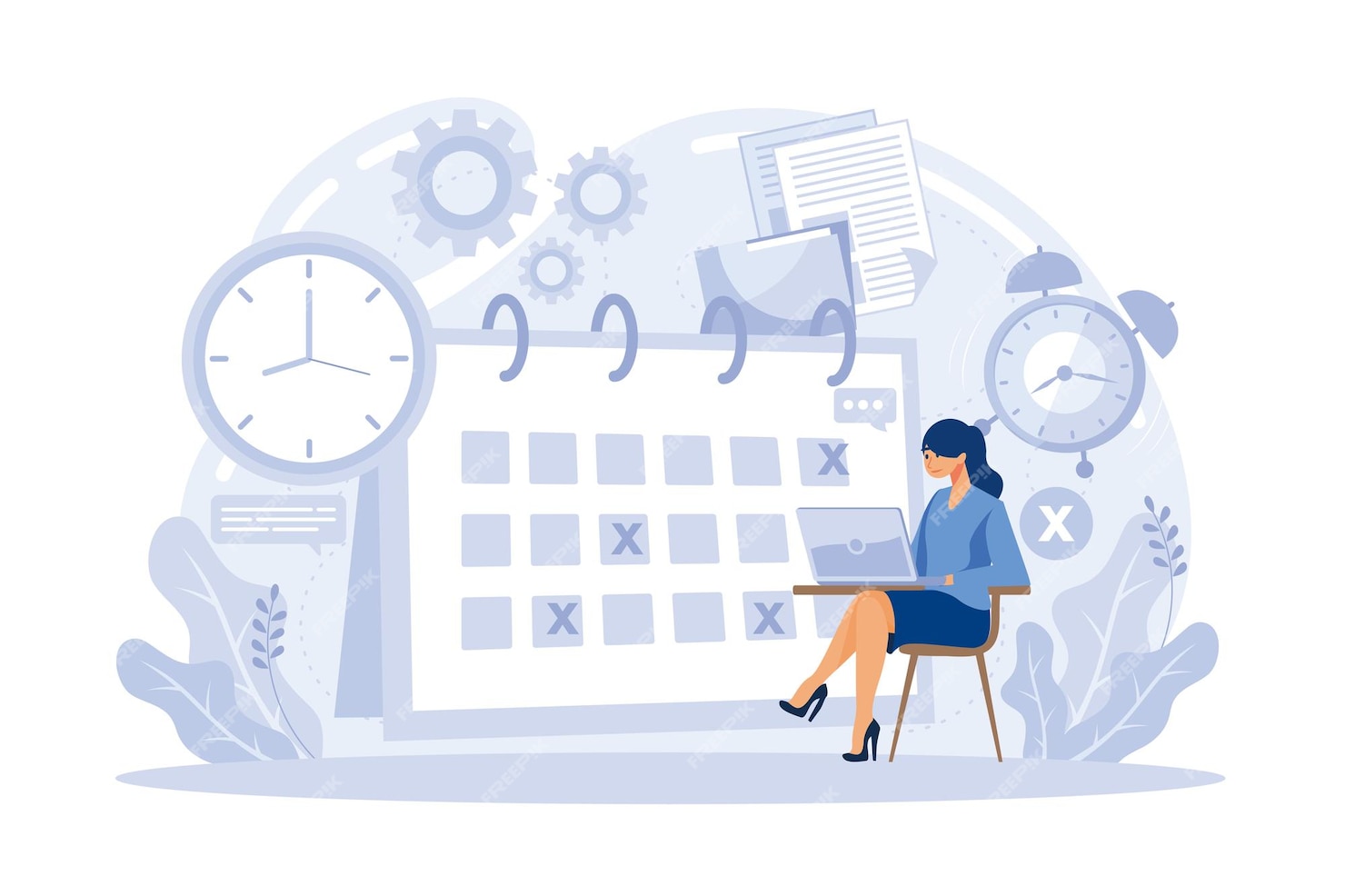 Premium Vector | Deadline project management work time limit task dates ... Premium Vector | Deadline project management work time limit task dates ...
