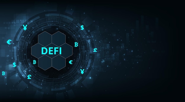 Premium Vector | Decentralized finance defi Premium Vector | Decentralized finance defi