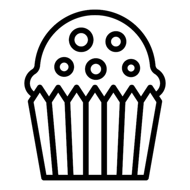 Premium Vector | Decoration muffin icon Outline Decoration muffin ... Premium Vector | Decoration muffin icon Outline Decoration muffin ...