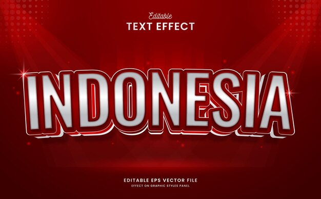 Premium Vector | Decorative editable indonesia text effect vector design Premium Vector | Decorative editable indonesia text effect vector design