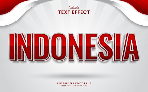 Premium Vector | Decorative editable indonesia text effect vector design Premium Vector | Decorative editable indonesia text effect vector design