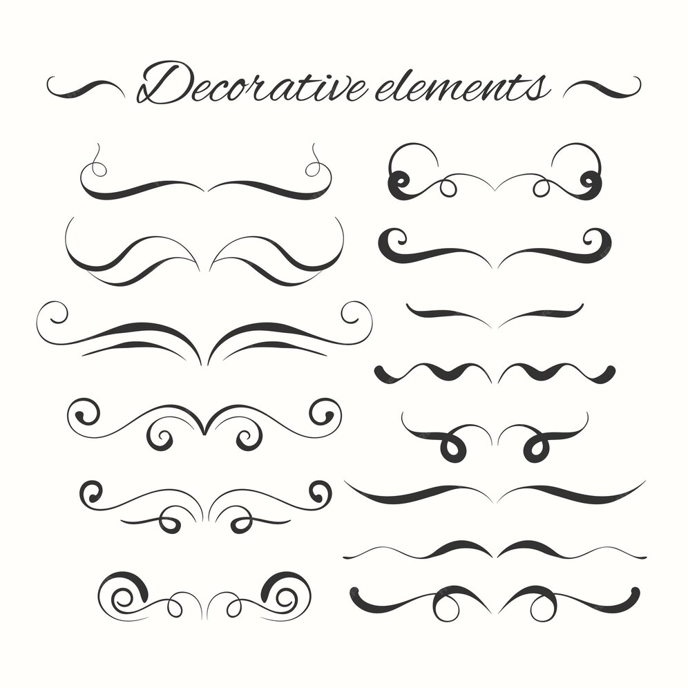Premium Vector | Decorative lines svg Premium Vector | Decorative lines svg