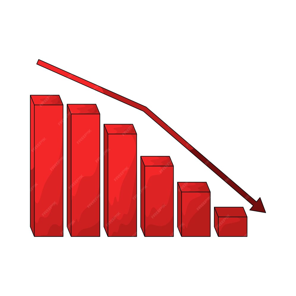 Premium Vector | Decrease