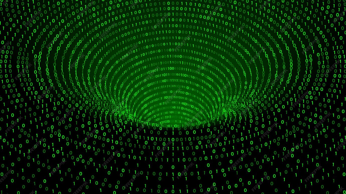 Premium Vector | Deep data vortex. funnel with binary data matrix, digital tunnel and internet ...