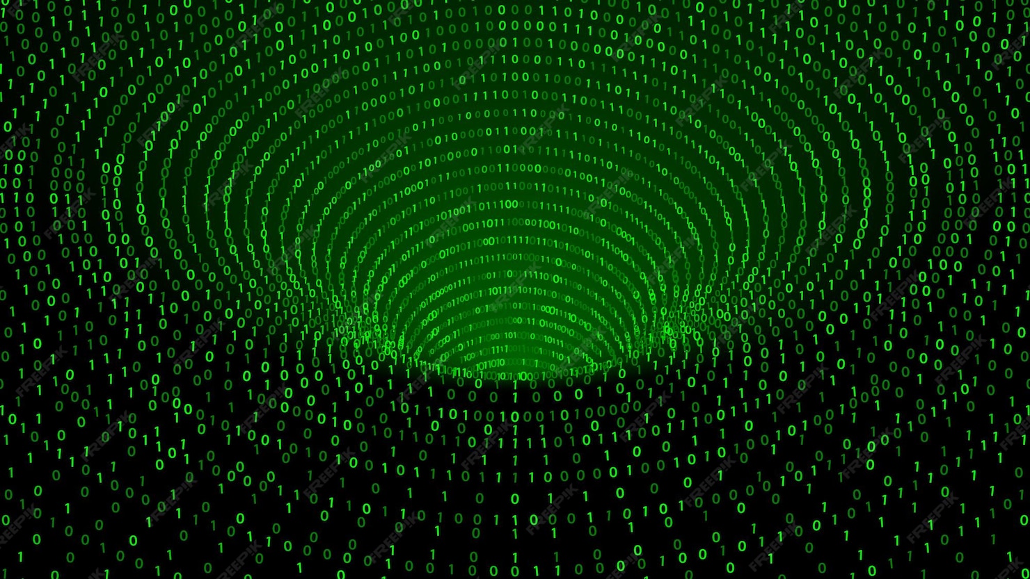 Premium Vector | Deep data vortex. funnel with binary data matrix, digital tunnel and internet ...