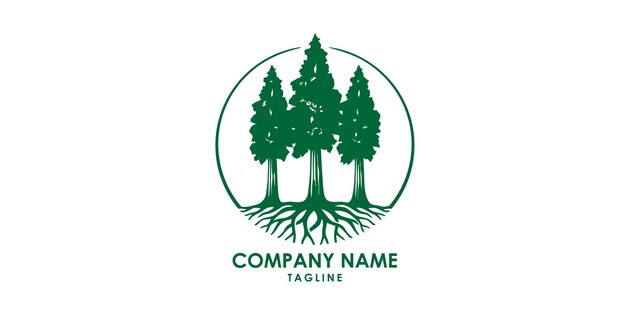 Premium Vector | Deeply rooted tree logo design Premium Vector | Deeply rooted tree logo design
