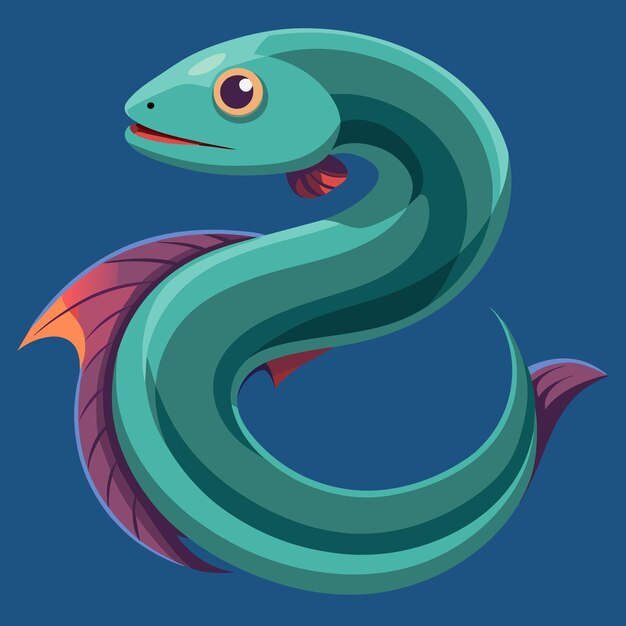 Premium Vector | Delving into the Mysterious World of the Eel Premium Vector | Delving into the Mysterious World of the Eel