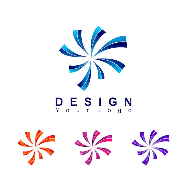 Premium Vector | Design color gradation vector abstract logo Premium Vector | Design color gradation vector abstract logo