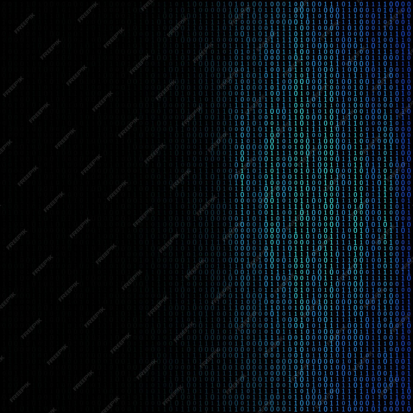 Premium Vector | Design elements binary computer code halftone pattern dark background vector ...