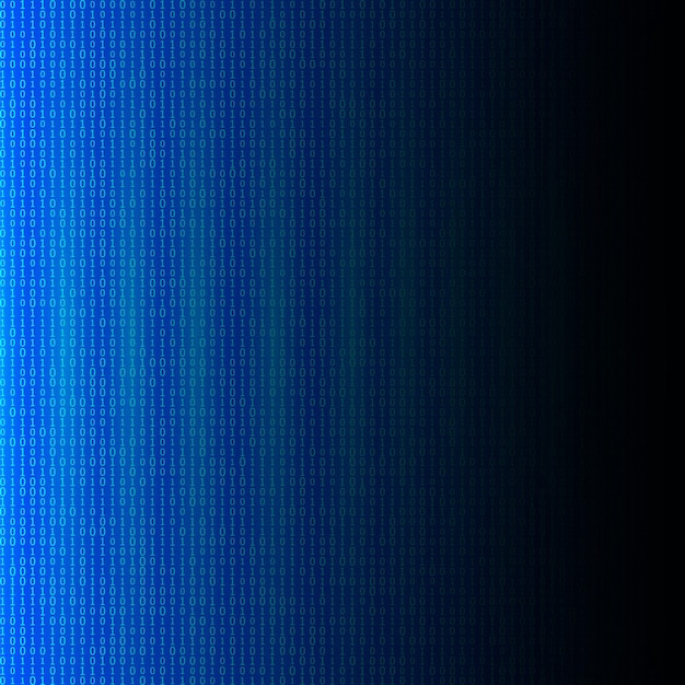 Blue Binary Data Vectors & Illustrations for Free Download