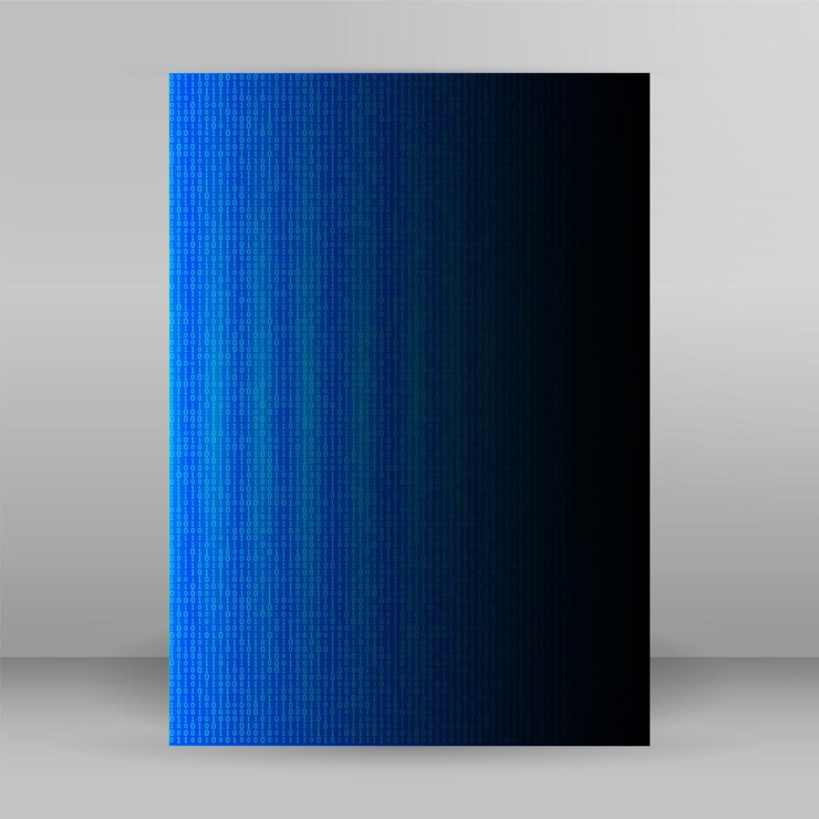 Premium Vector Design Elements Binary Computer Code Halftone Pattern