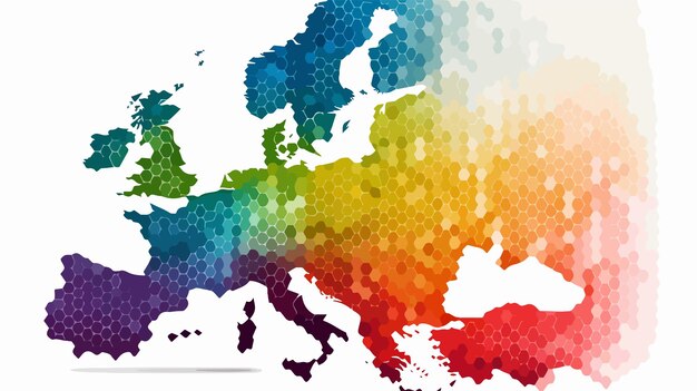 Detailed Halftone Hexagonal Europe Map Vector Geographic Map | Premium ... Detailed Halftone Hexagonal Europe Map Vector Geographic Map | Premium ...