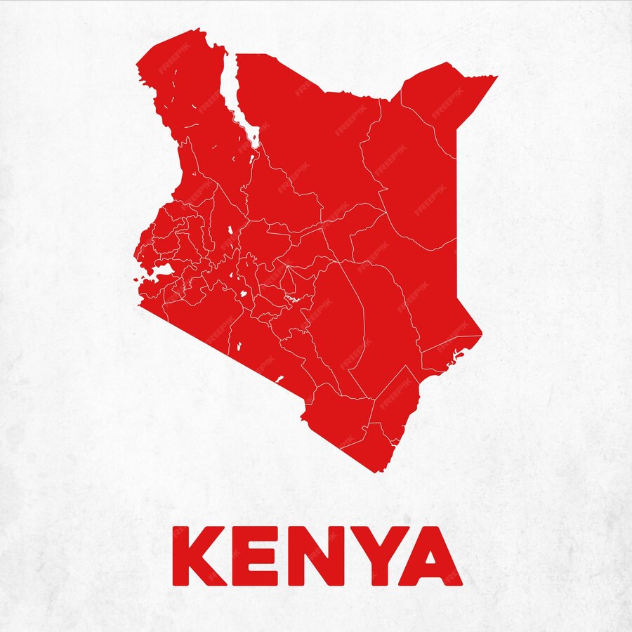 Premium Vector | Detailed kenya map Premium Vector | Detailed kenya map
