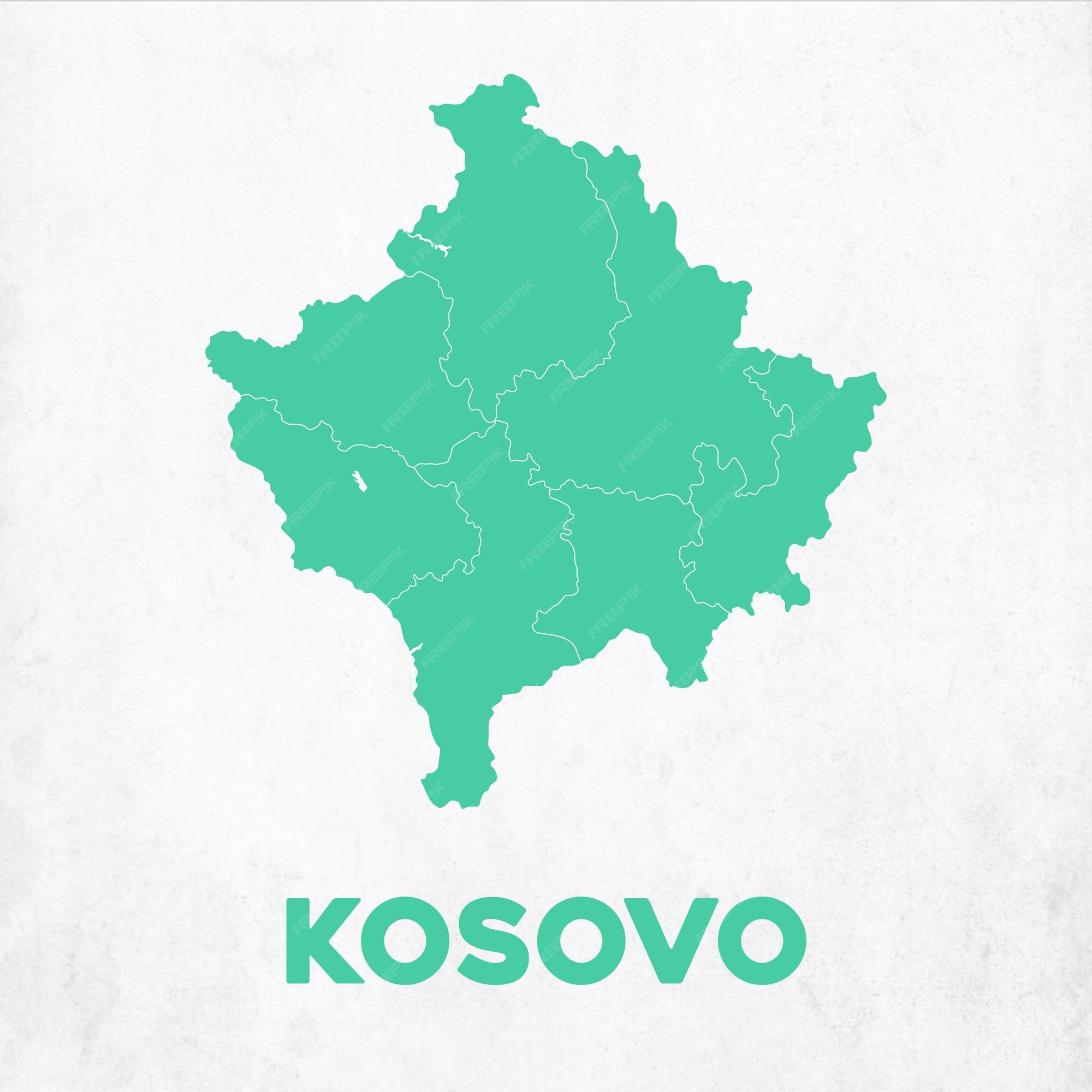 Premium Vector | Detailed kosovo map Premium Vector | Detailed kosovo map