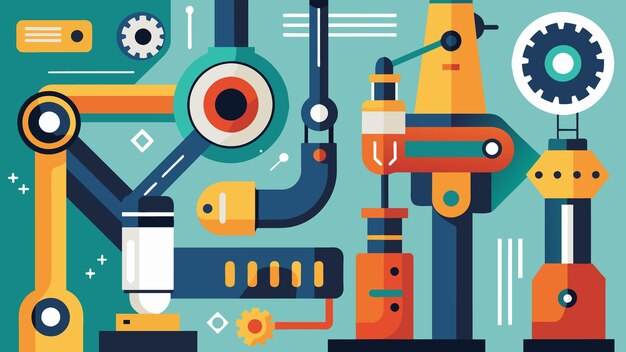 Premium Vector | Detailed shot of specialized tools used in automation ... Premium Vector | Detailed shot of specialized tools used in automation ...