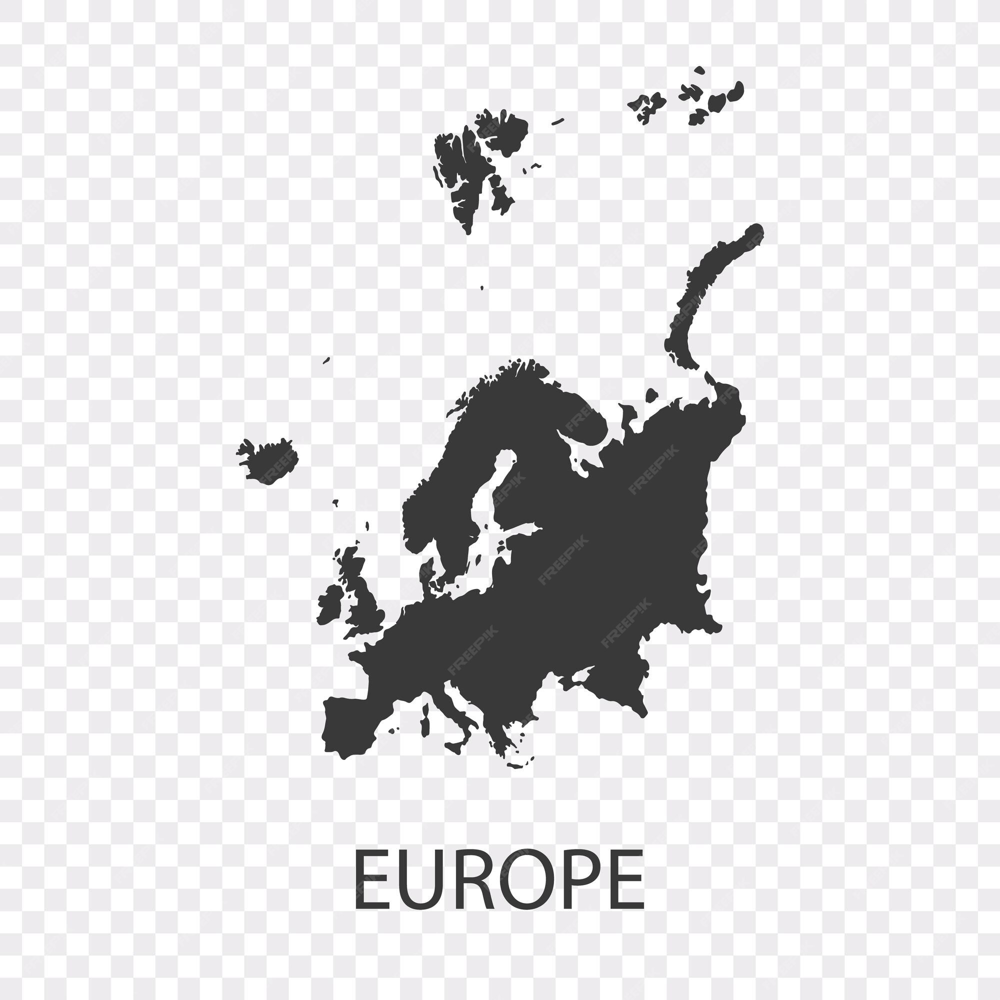Premium Vector | Detailed vector map of the Europe Premium Vector | Detailed vector map of the Europe