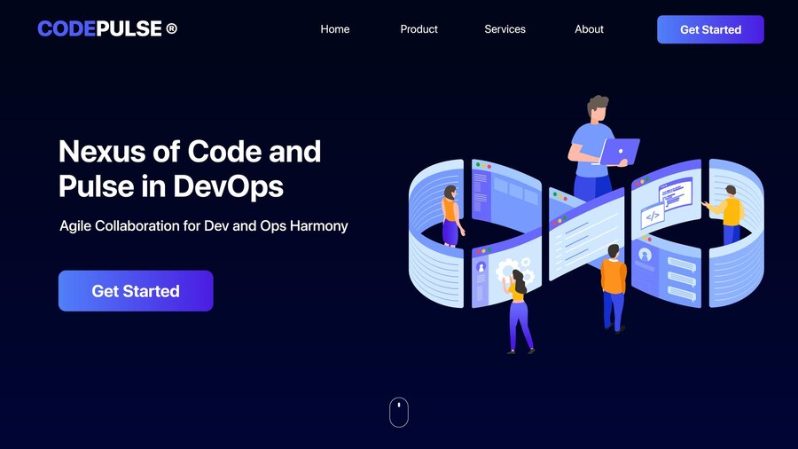 Premium Vector | DevOps landing page hero screen concept DevOps ... Premium Vector | DevOps landing page hero screen concept DevOps ...