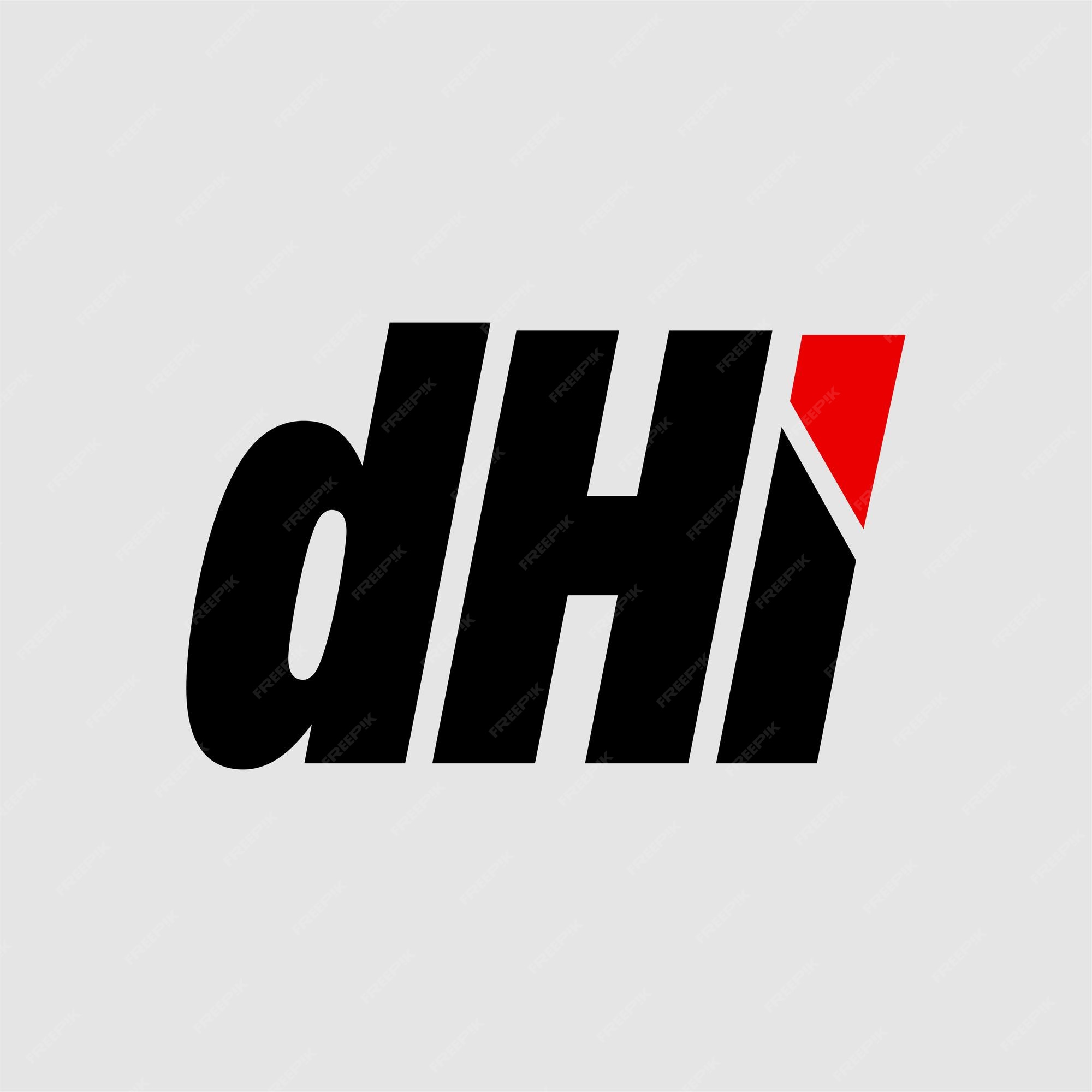 Premium Vector | Dhi brand name vector monogram Premium Vector | Dhi brand name vector monogram