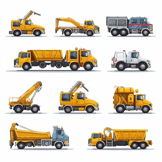 Different types of construction trucks | Premium AI-generated vector Different types of construction trucks | Premium AI-generated vector