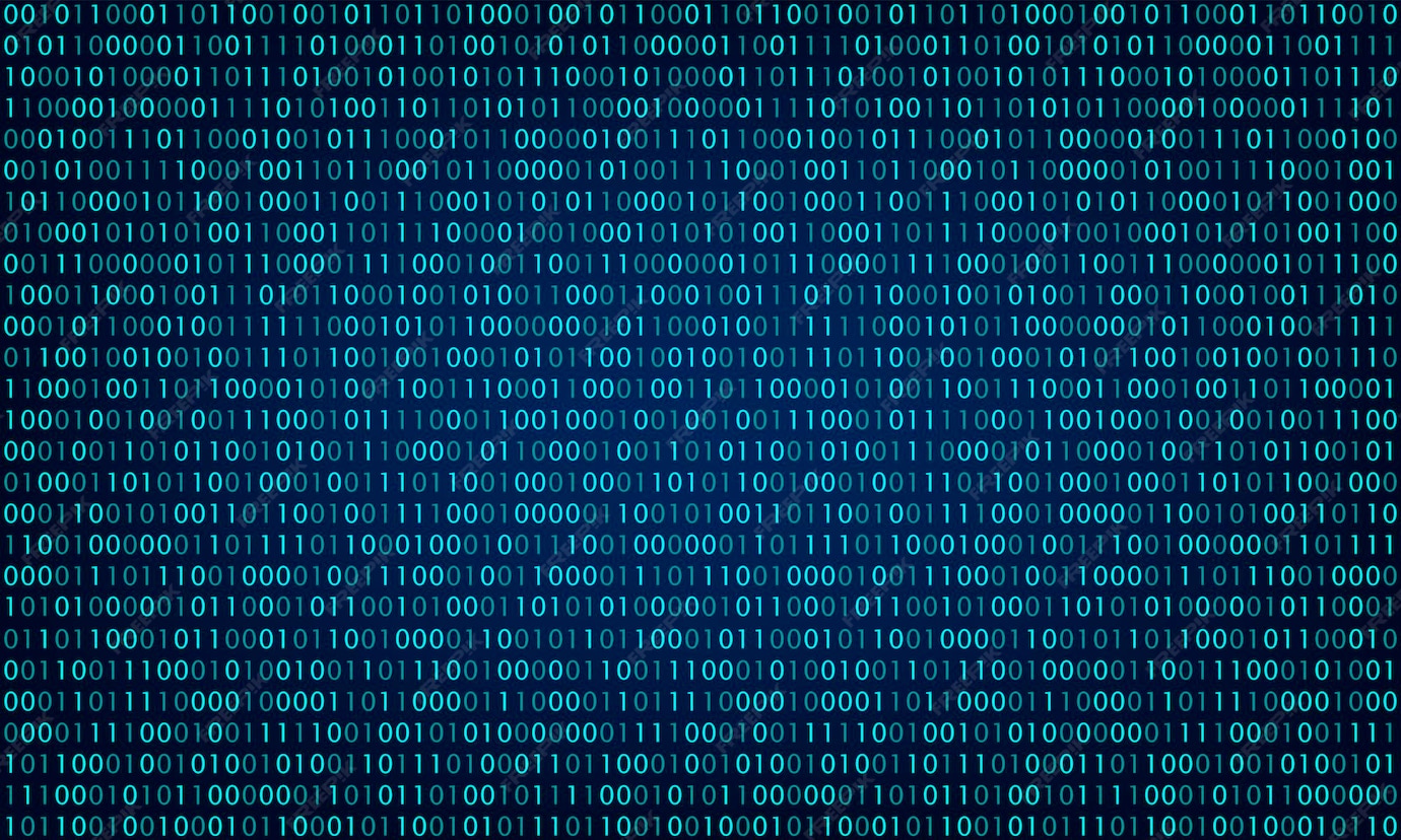 Premium Vector | Digital binary code background. matrix style program ...