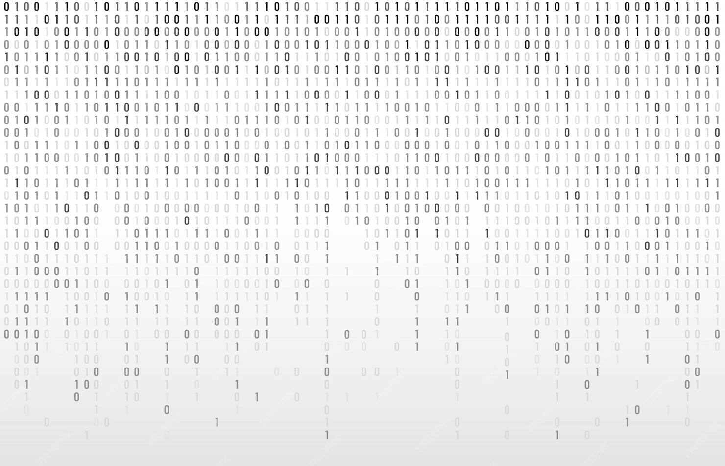 Premium Vector | Digital binary code. Computer matrix data falling numbers, coding typography ...