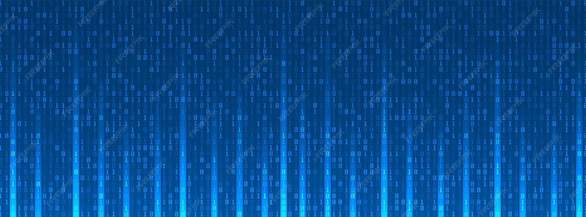 Premium Vector | Digital binary code data background, computer numbers ...