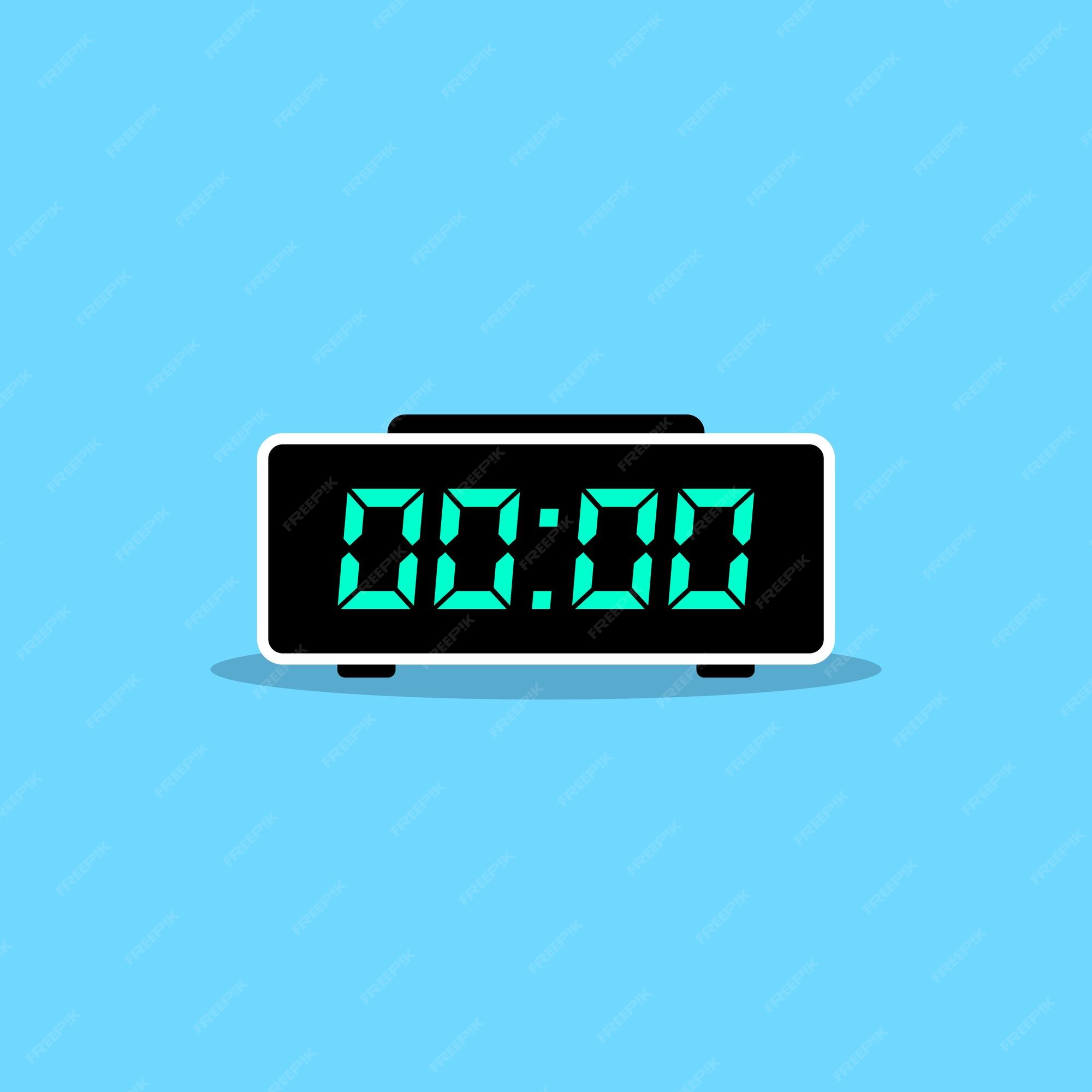 Premium Vector Digital Clock Icon Vector Design Illustration