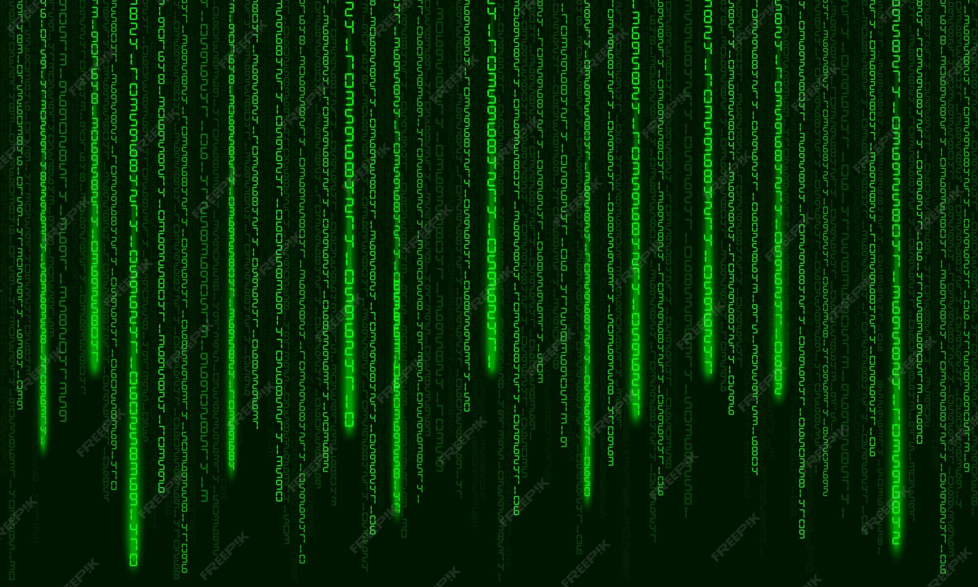 Premium Vector | Digital code background. matrix style program. random ...