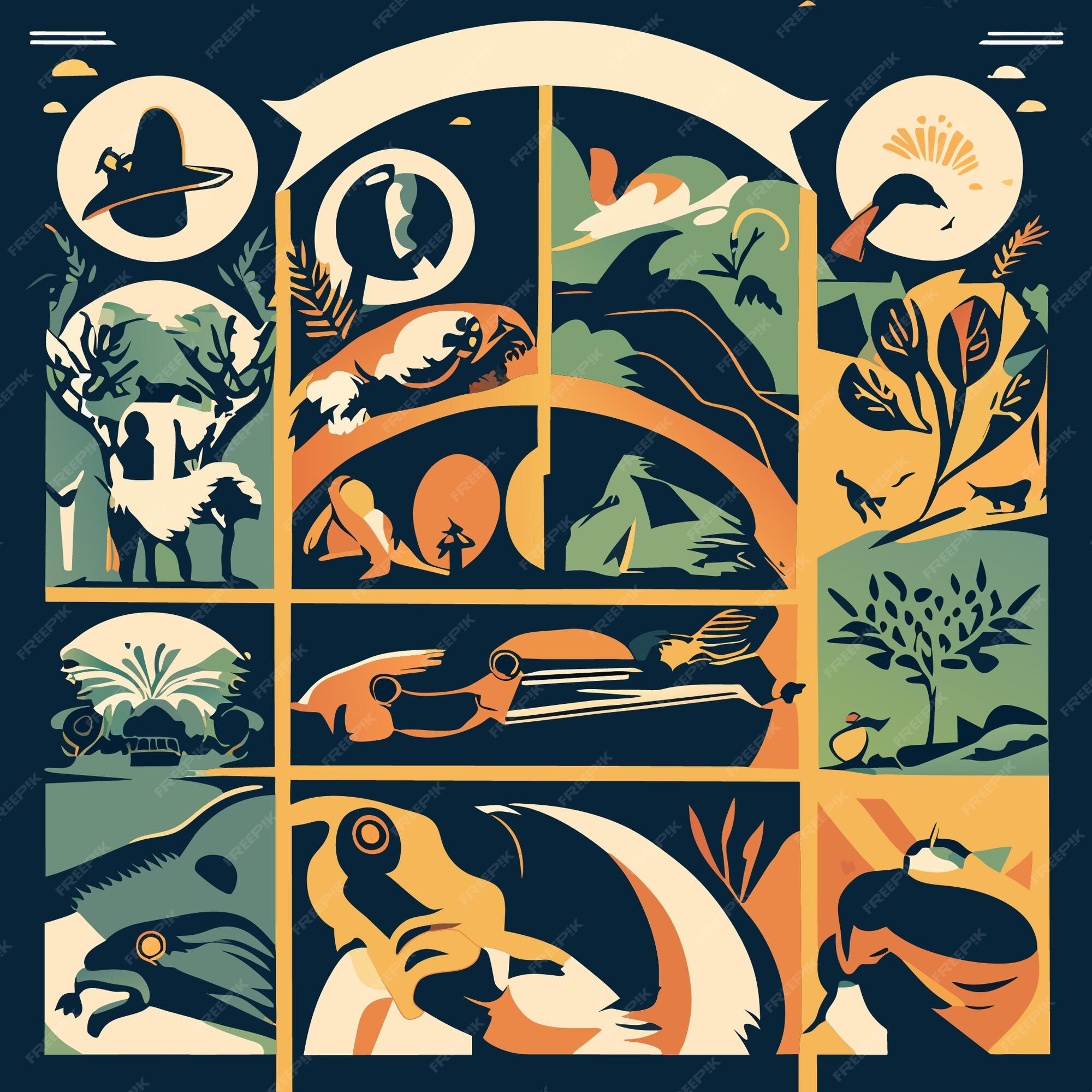 Premium Vector | Digital eco transformation art Premium Vector | Digital eco transformation art