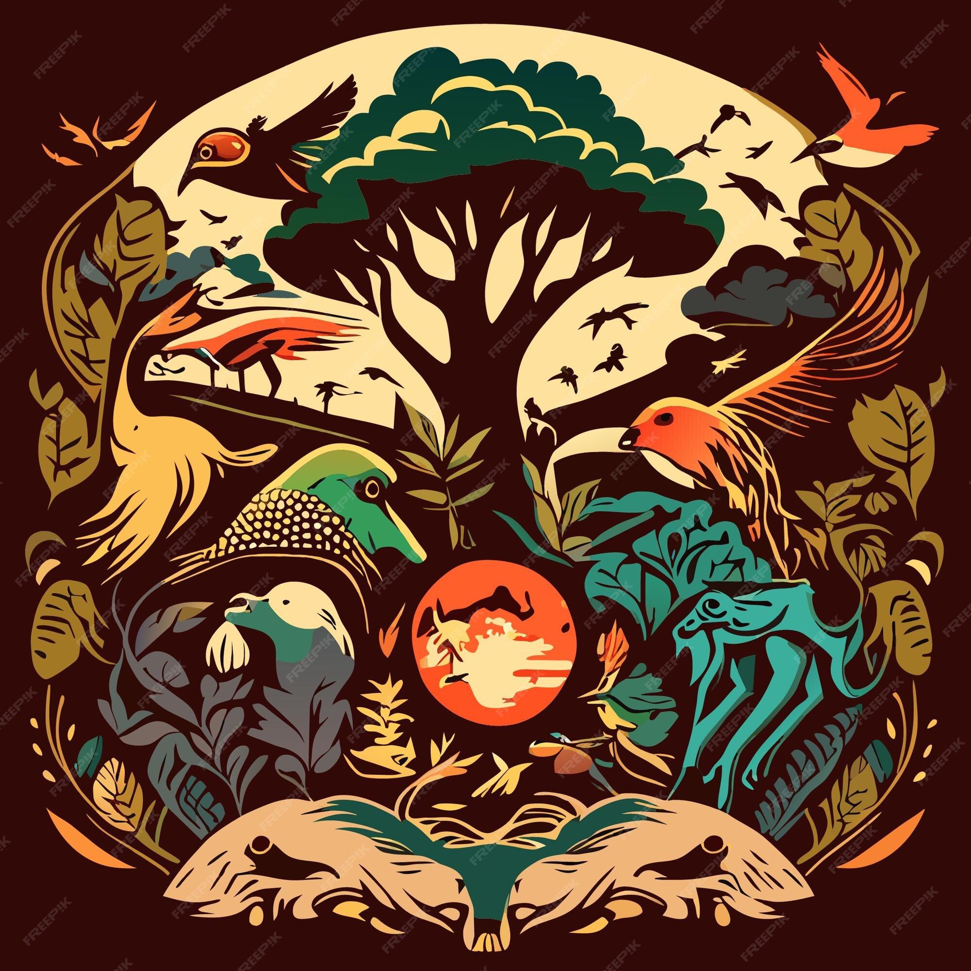 Premium Vector | Digital eco transformation art Premium Vector | Digital eco transformation art
