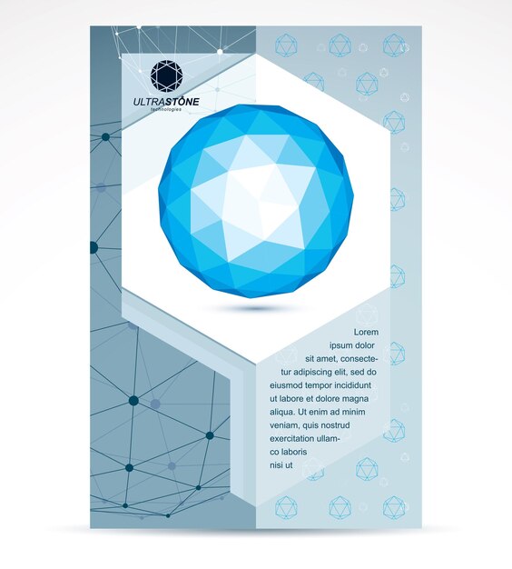 Premium Vector | Digital innovations business promotion idea, brochure ... Premium Vector | Digital innovations business promotion idea, brochure ...