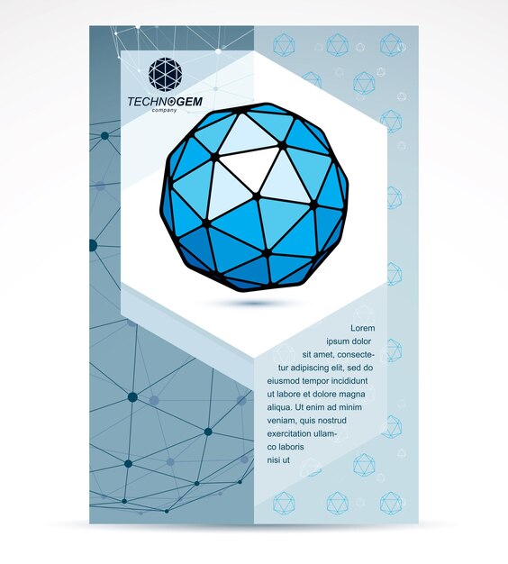 Premium Vector | Digital innovations business promotion idea, brochure ... Premium Vector | Digital innovations business promotion idea, brochure ...