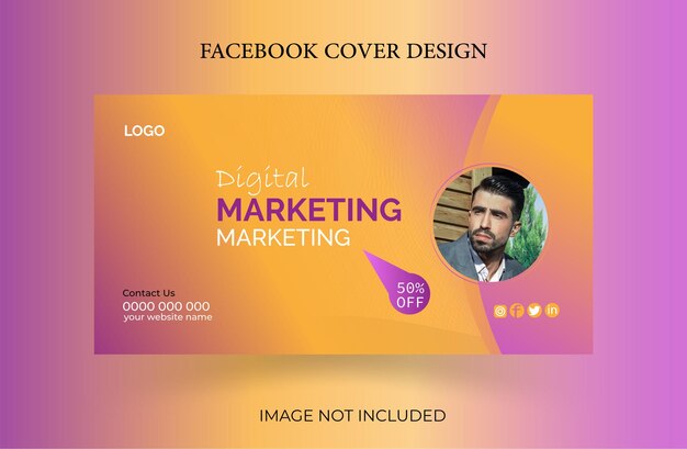 Premium Vector Digital Marketing Agency And Corporate Facebook Cover